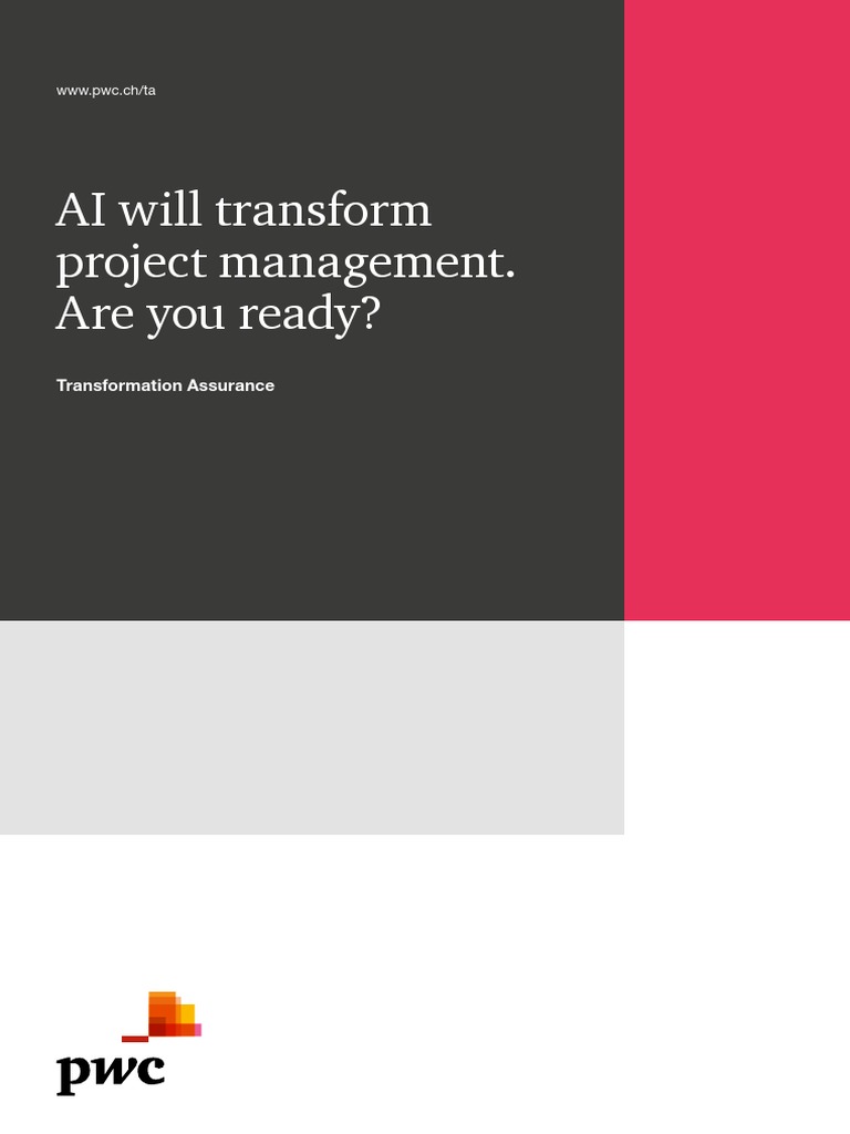 Ai Will Transform Project Management En2019 Web | PDF | Artificial ...