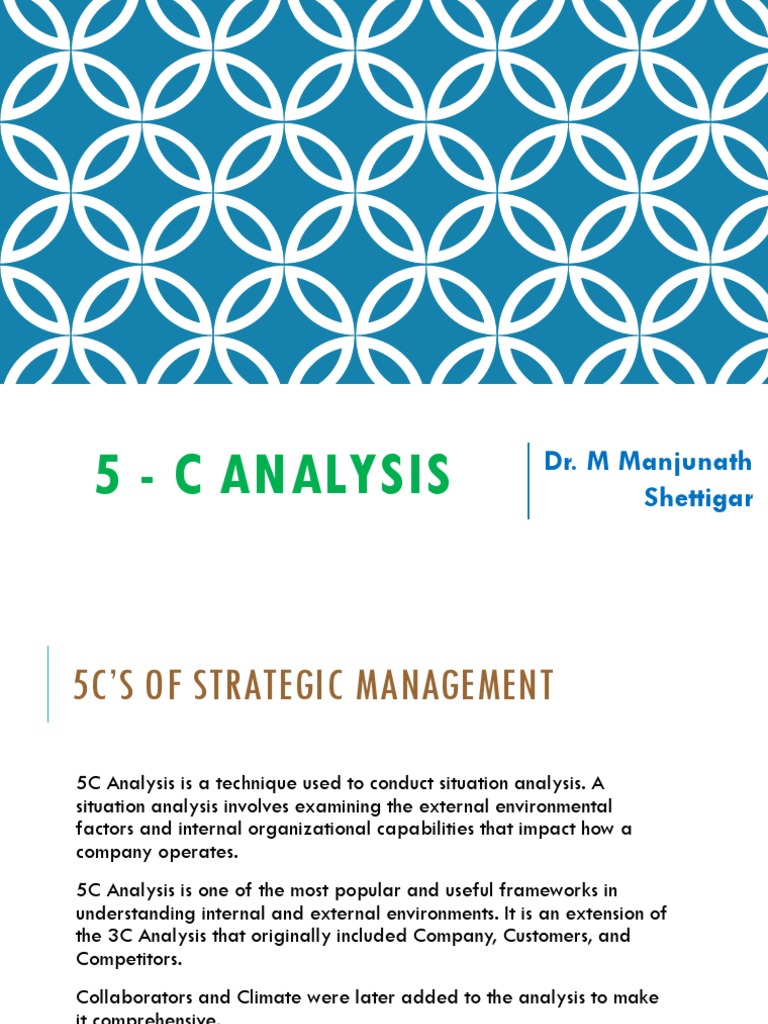 5 - C Analysis - PPTs - Class | Download Free PDF | Strategic ...