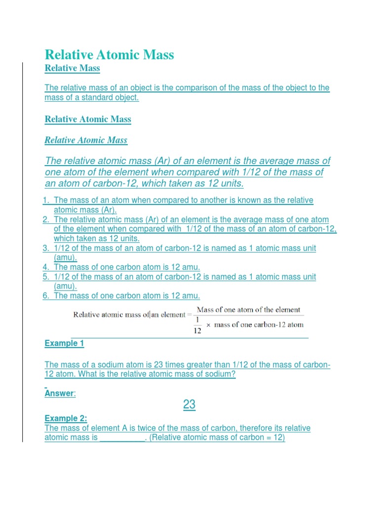 Form 4 Chemistry Chapter 3 Note | PDF | Mole (Unit) | Molecules