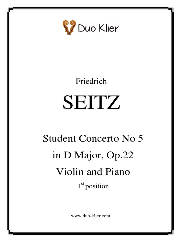 Seitz Student Concerto No 5 PDF | PDF