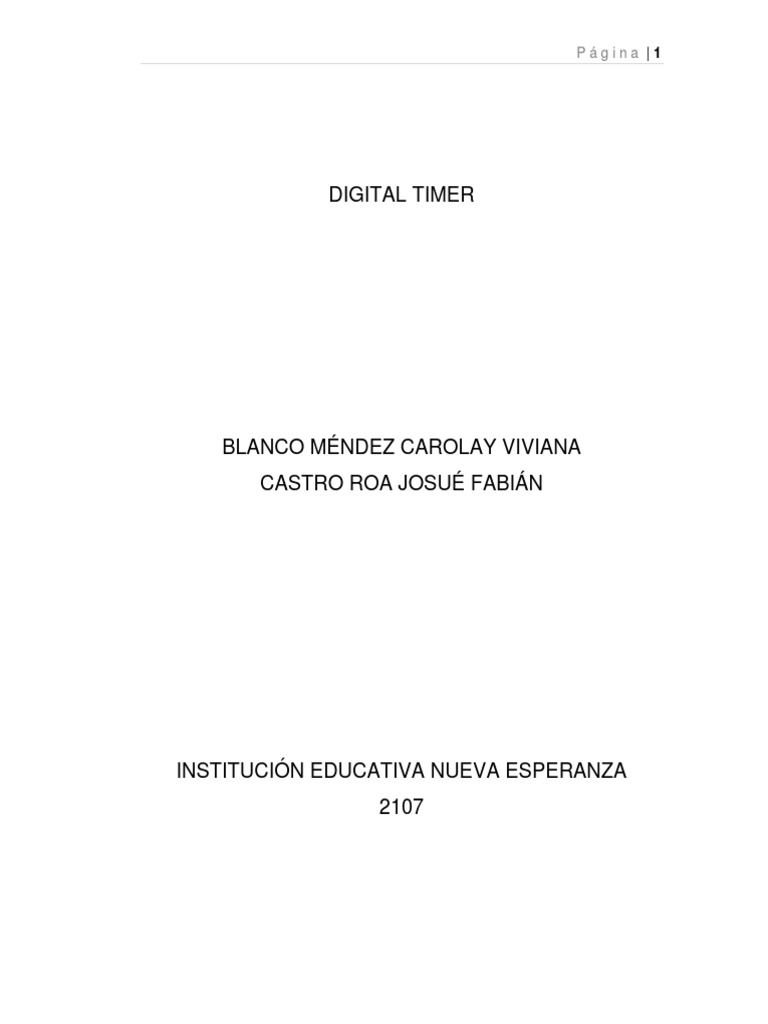 Cronometro Digital (Digital Timer) | PDF | Microsoft Visual Studio ...