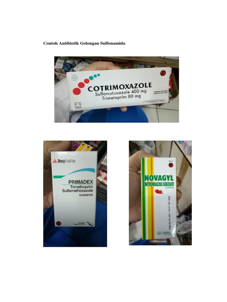 Contoh Antibiotik Golongan Sulfonamida | PDF