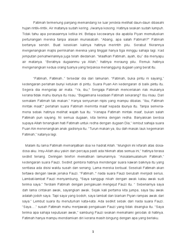 Cinta dan Keputusan Fatimah | PDF