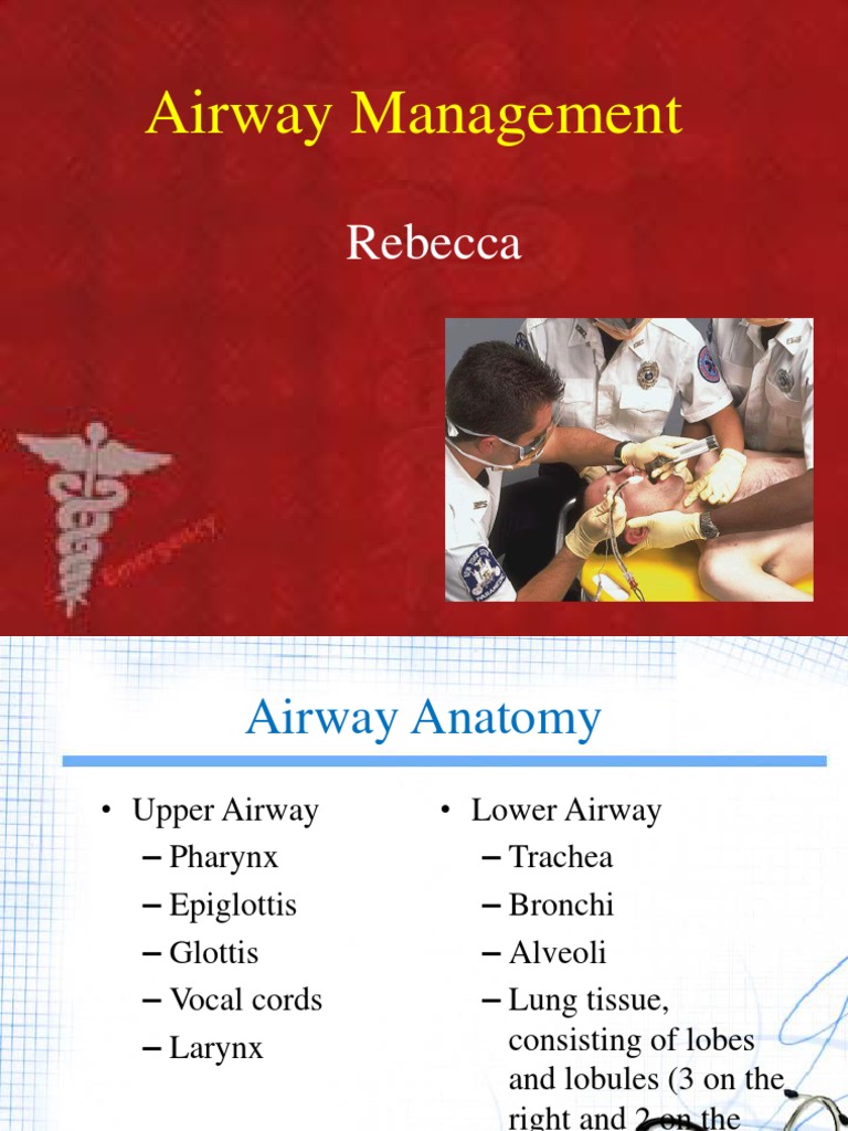 Airway Management | PDF | Respiratory Tract | Respiratory System