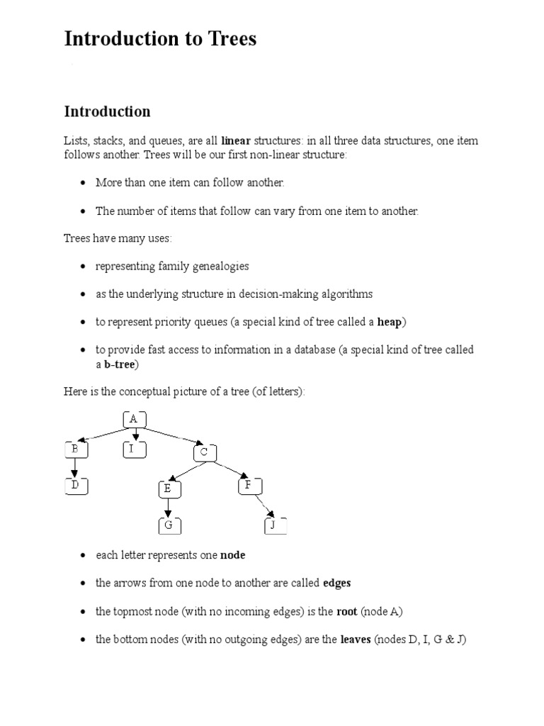 Introduction To Trees | Download Free PDF | Information Retrieval ...