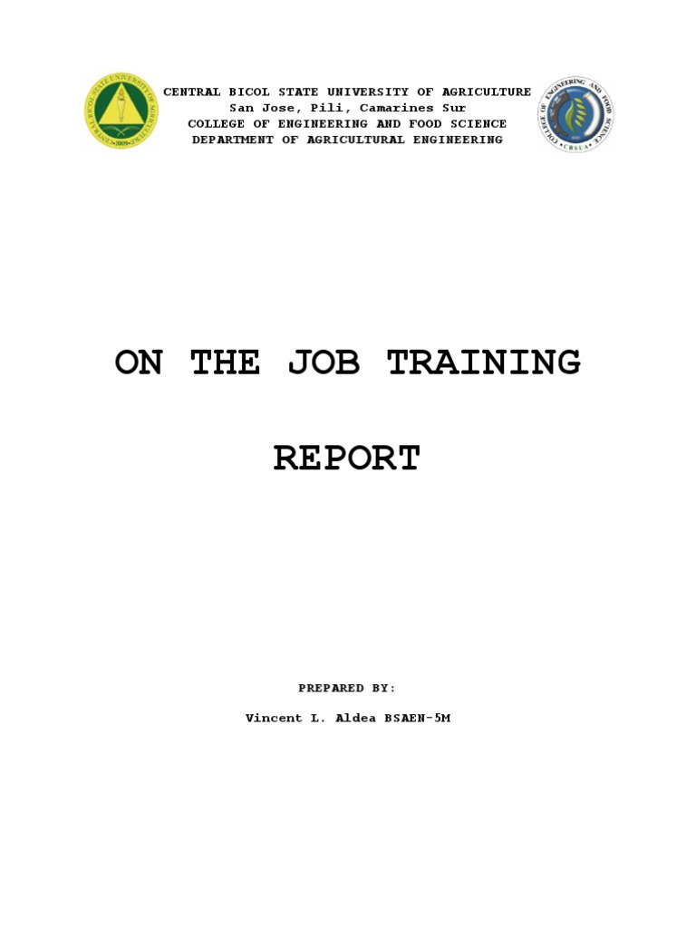Narrative Report On On-The-Job Training | PDF | Information