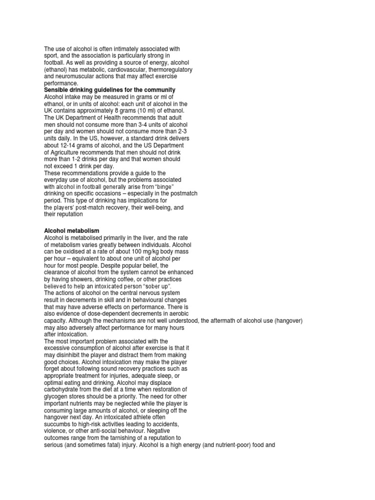 Sensible Drinking Guidelines For The Community | PDF | Alcoholic Drinks ...