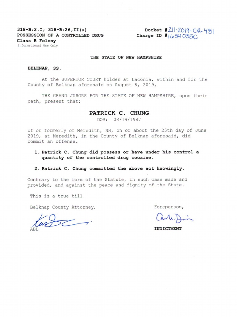 Chung Indictment | PDF