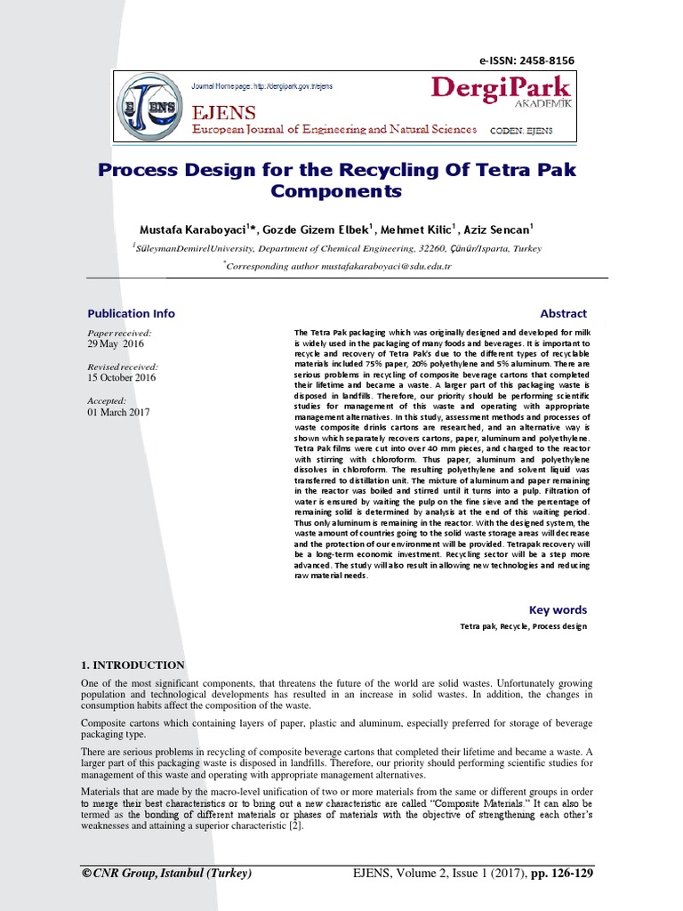 Tetrapack Recycling | PDF | Recycling | Paper