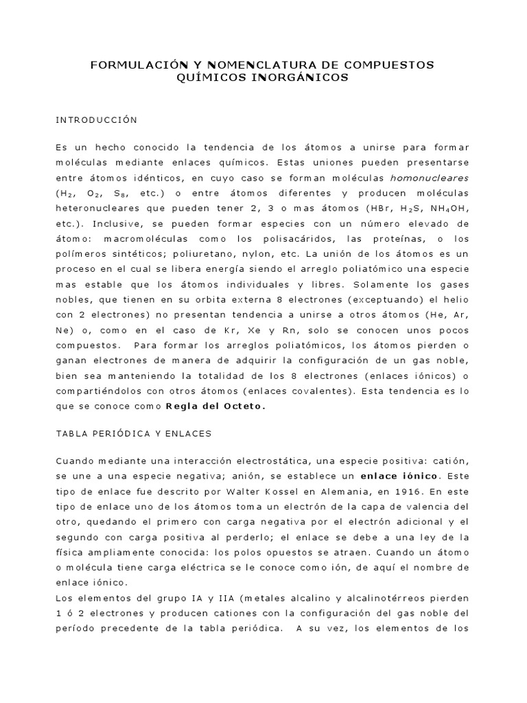 Química | PDF | Conjuntos de elementos químicos | Sustancias químicas