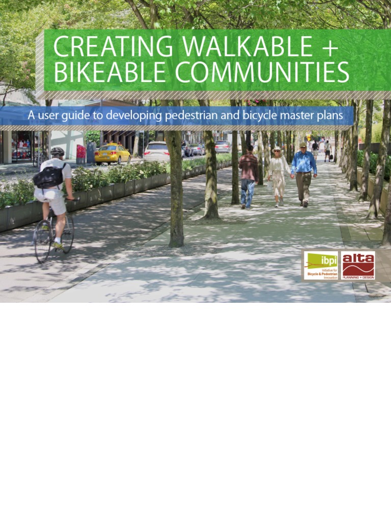 Creating Walkable and Bikeable Communities Ibpi Master Plan Handbook Final | PDF | Cycling ...