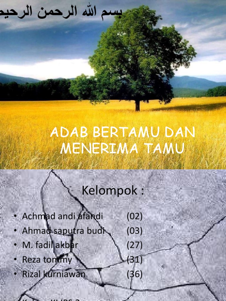 Adab Bertamu Dan Menerima Tamu | PDF