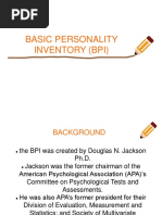 Basic Personality Inventory (Bpi) | PDF | Psychological Evaluation ...