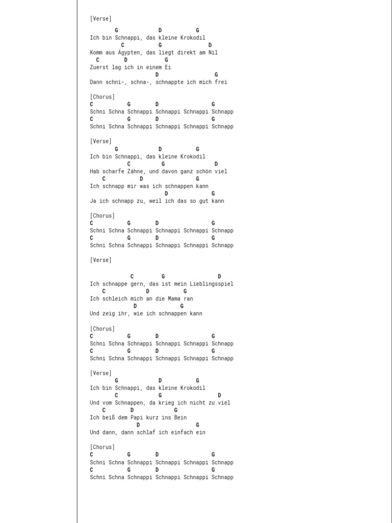 Schnappi Das Kleine Krokodil | PDF