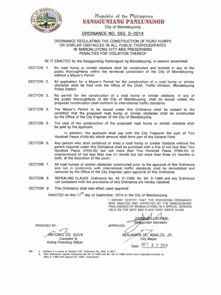 Construction of Road Humps | PDF