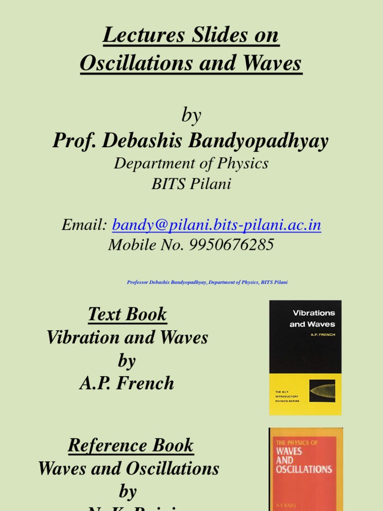 Chapter 3 DB Lect 1 2 PDF | PDF | Normal Mode | Waves