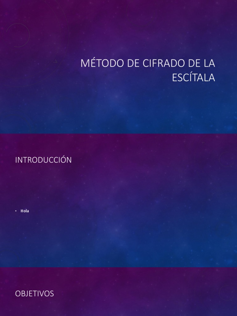 Método De Cifrado De La Escítala Pdf
