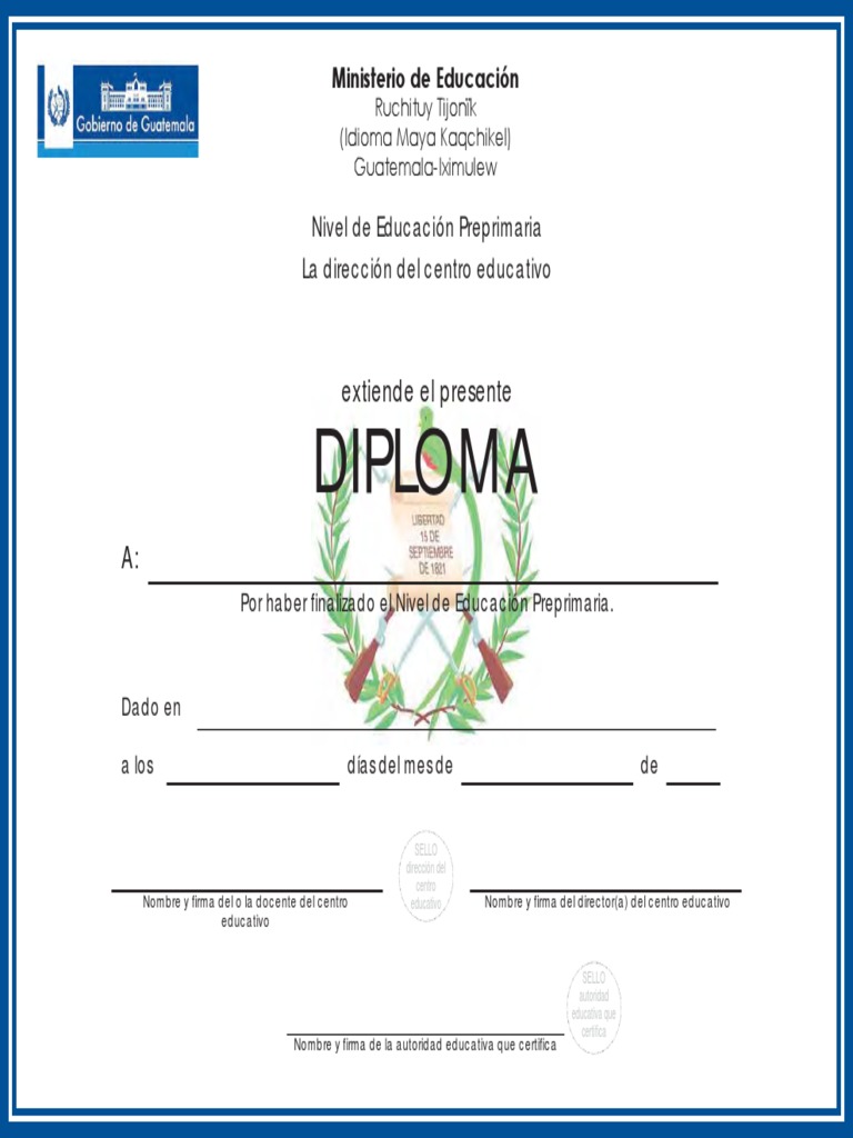 Diploma de Preprimaria | PDF