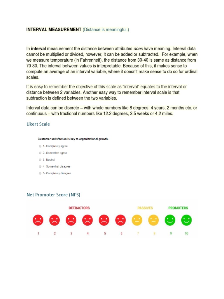 Understanding Interval Measurement | PDF