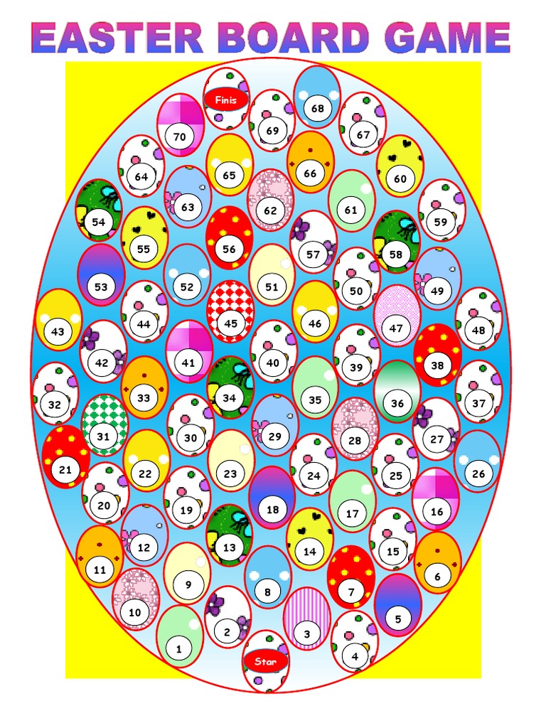 Easter Board Game 72 Cards Included Fun Activities Games Games 19755 ...