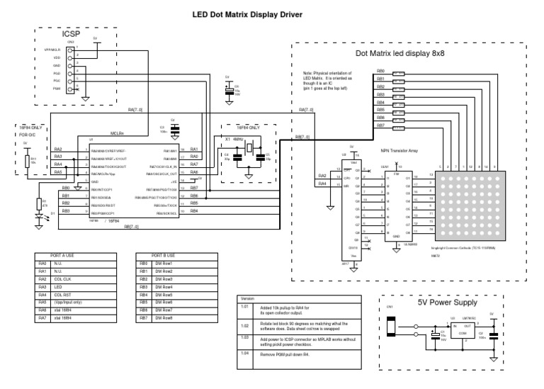 Led Dot Matrix Display PDF | PDF | Electronic Engineering | Electronics