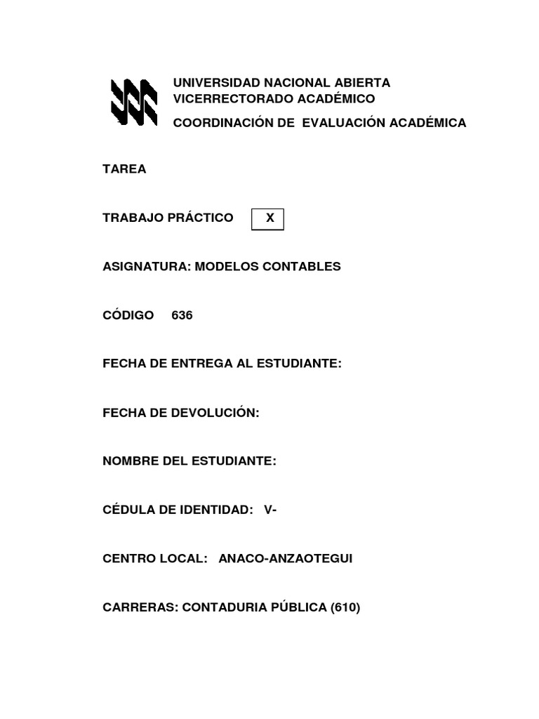 Primer INFORME Modelos Contable 636 Emily | PDF | Contabilidad | Estado ...