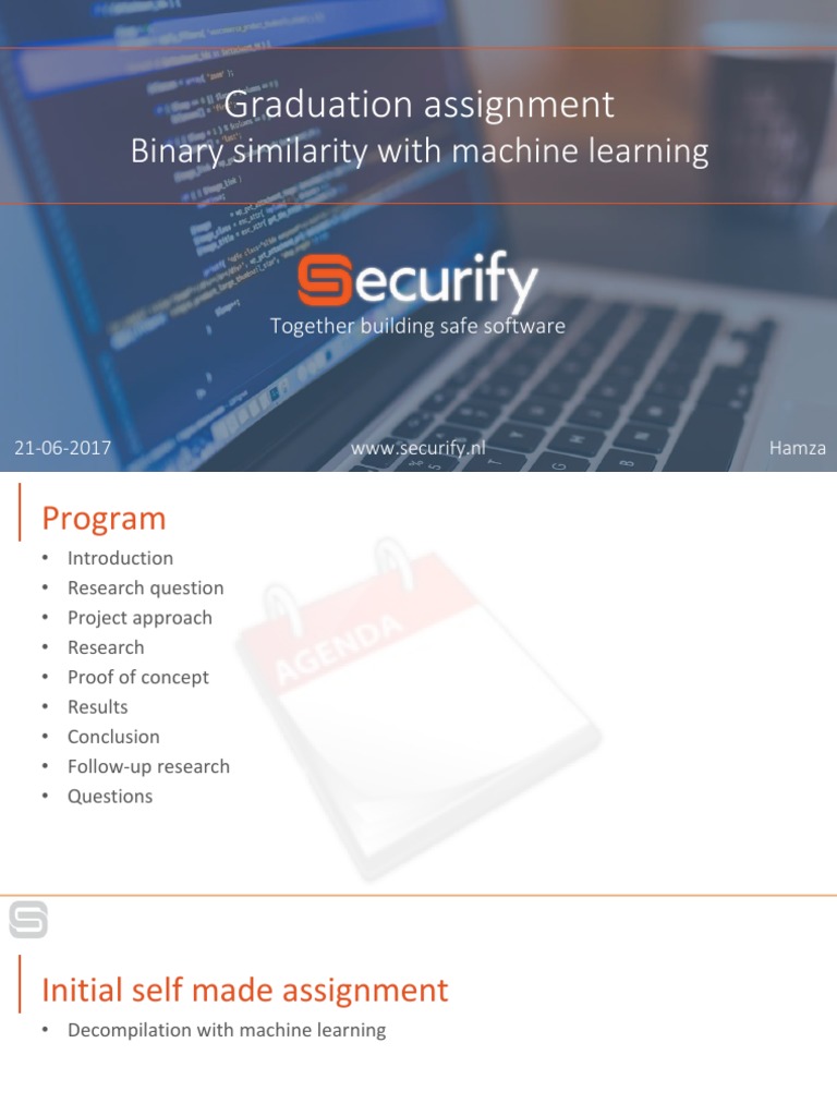 Graduation Assignment: Binary Similarity With Machine Learning | PDF | Machine Learning | Compiler