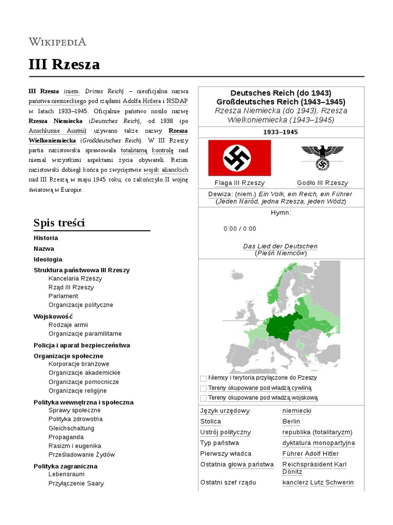 III Rzesza | PDF