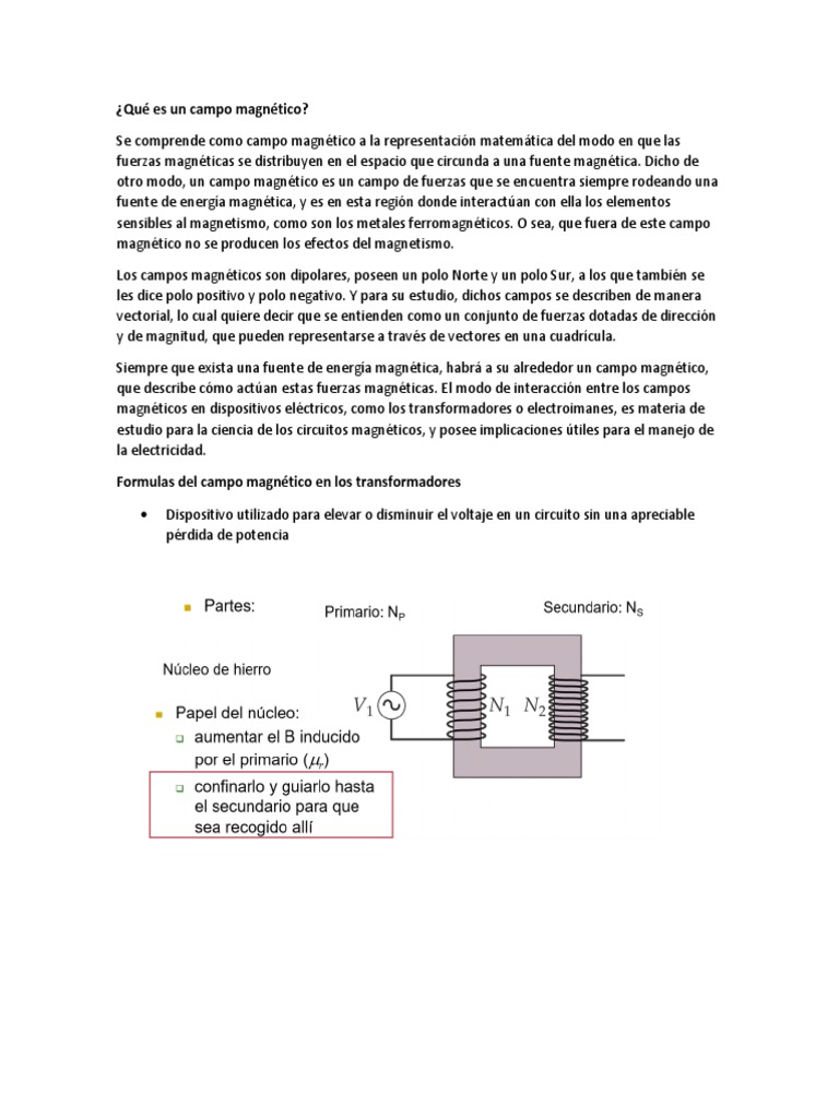 Campo Magnético: Definición y Aplicaciones | PDF