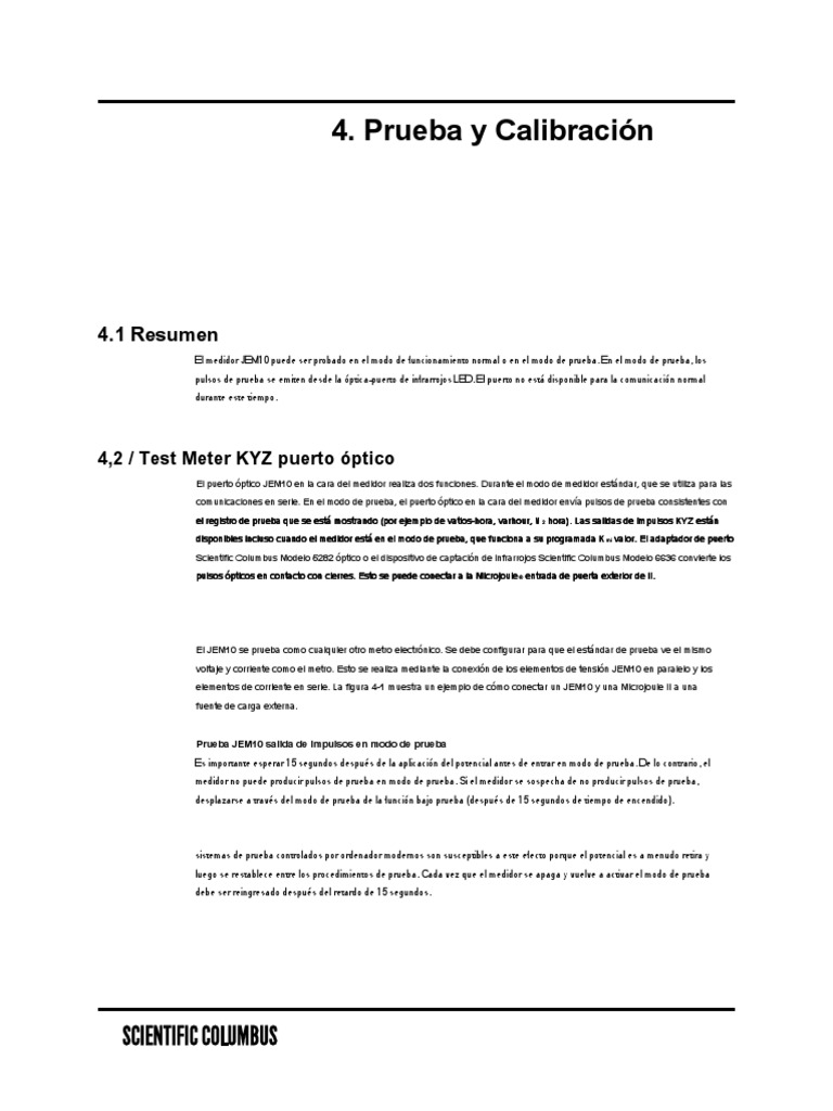 Manual Jem 10 | PDF | voltaje | Calibración