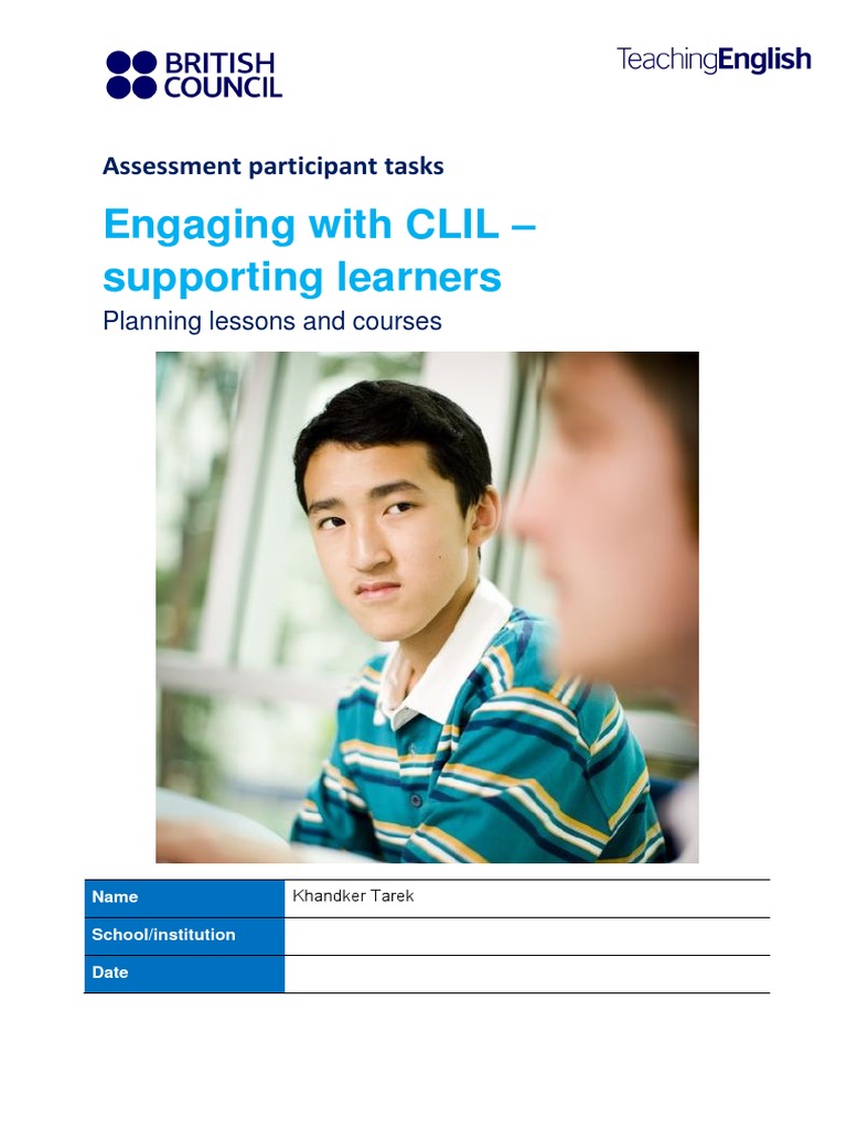 CLIL Assessment KhandkerTarek | PDF | Teachers | Learning