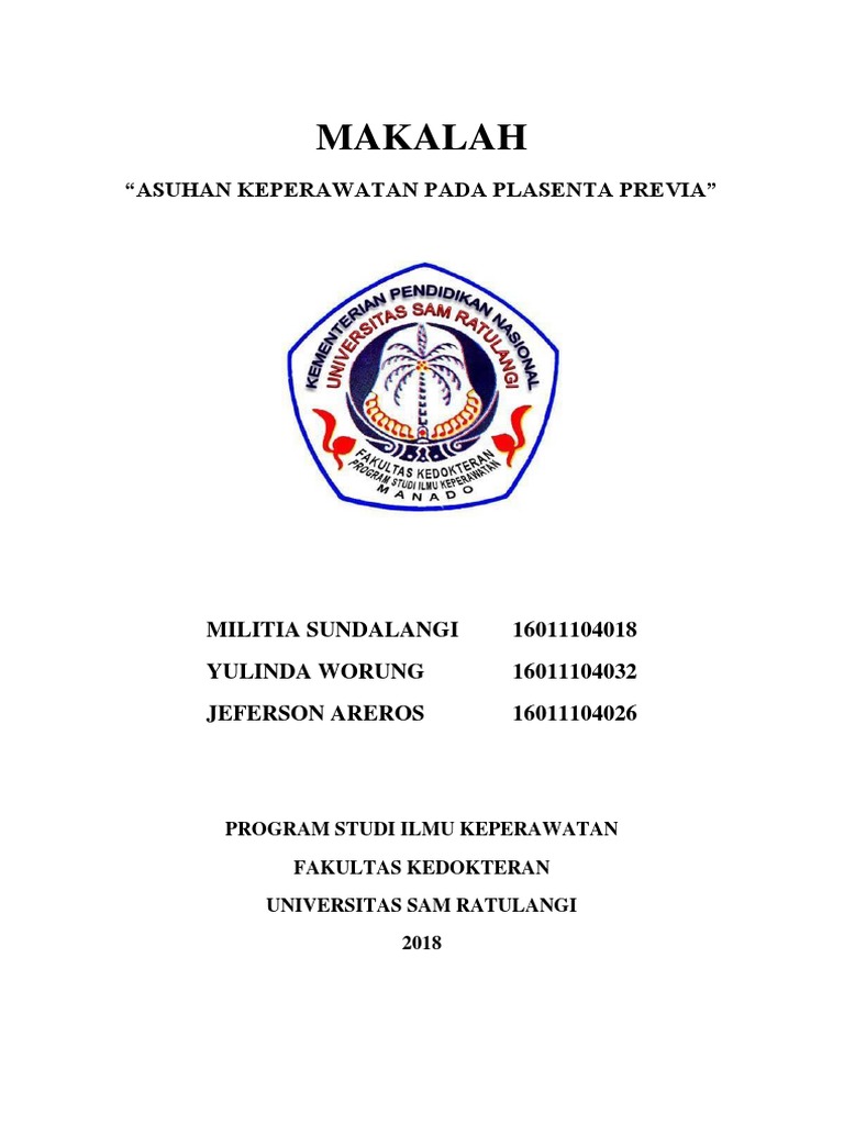 Asuhan Keperawatan Pada Plasenta Previa | PDF
