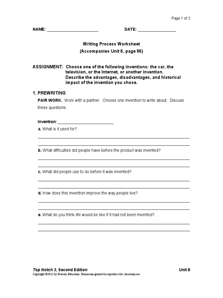 UNIT 08 Writing Process | PDF | Writing | Human Communication