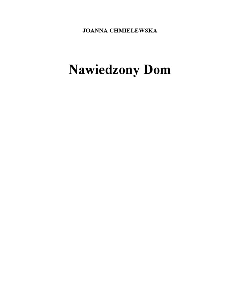 Joanna Chmielewska - Nawiedzony - Dom | PDF