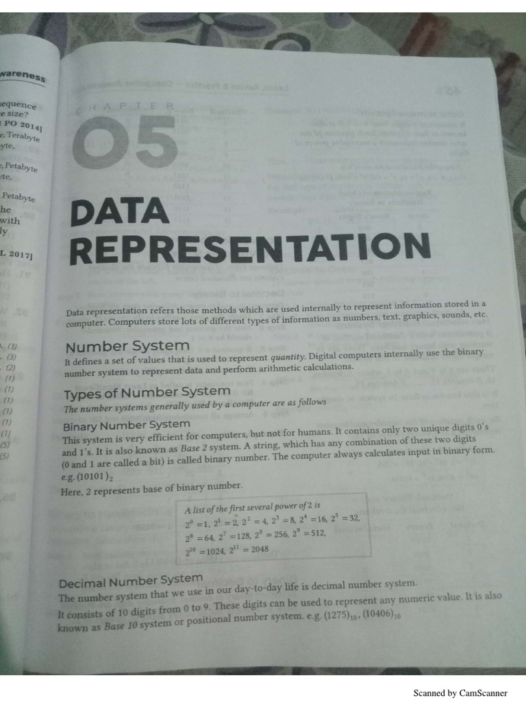 Data Representation | PDF