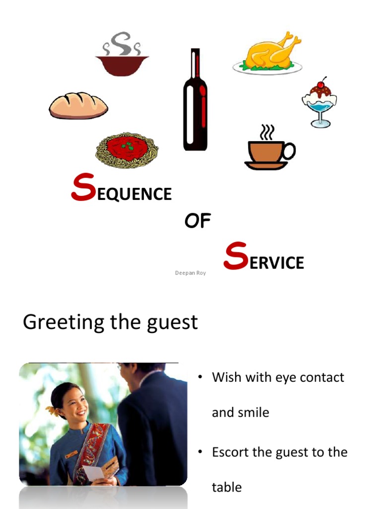 Sequence of Service | PDF | Food And Drink | Cooking