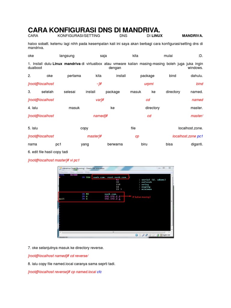 Konfigurasi DNS di Mandriva Linux | PDF