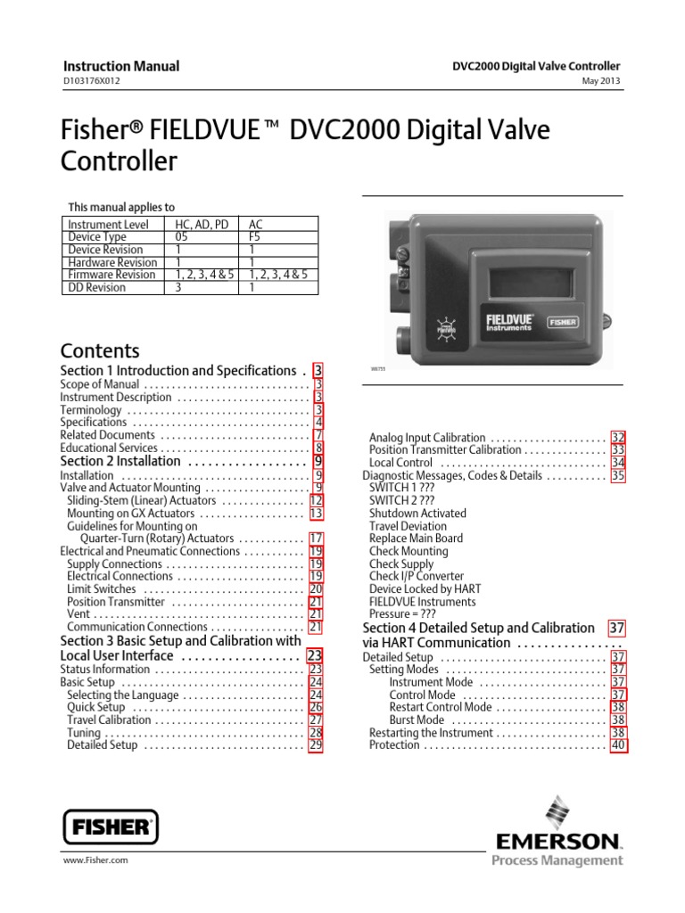 DVC 2000. | PDF | Valve | Actuator
