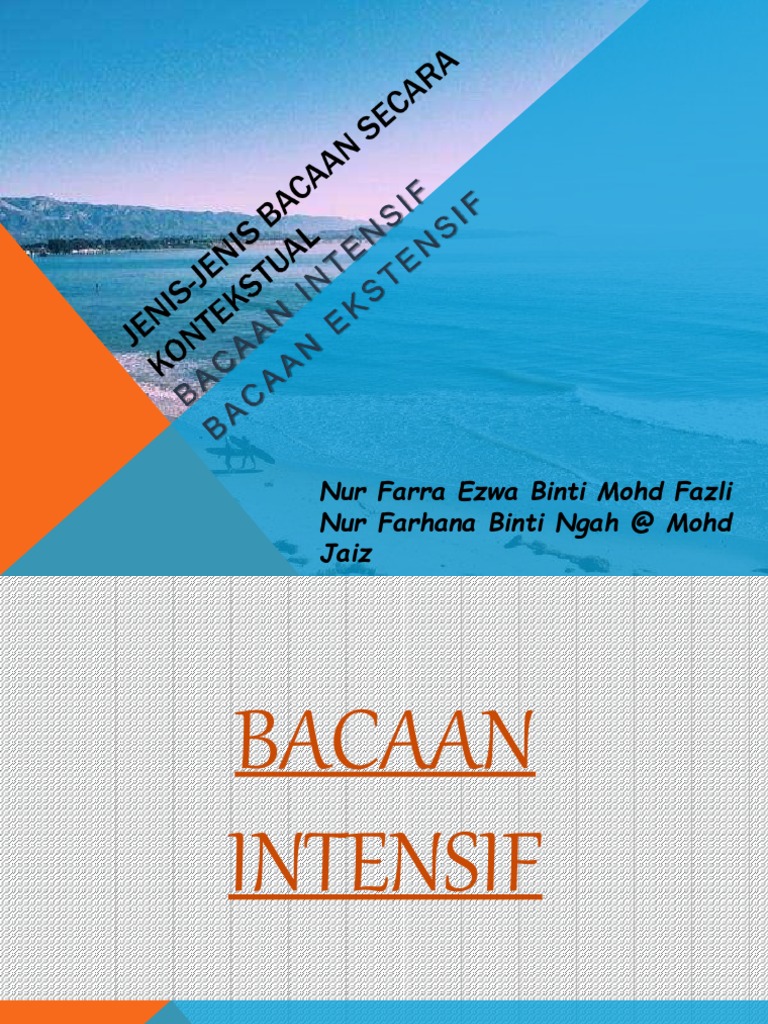 Jenis Jenis Bacaan Secara Kontekstual | PDF