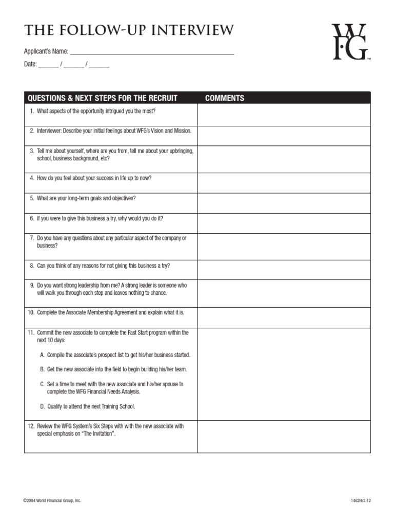 The Follow-Up Interview: Questions & Next Steps For The Recruit ...