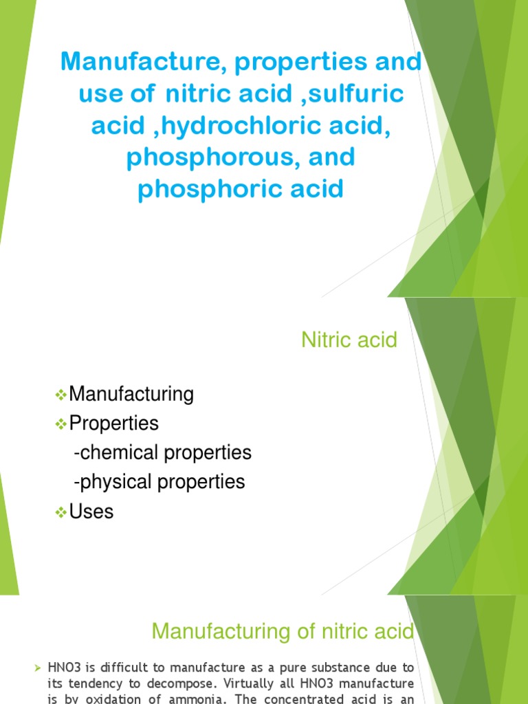 Report in Industrial Processes | PDF | Nitric Acid | Hydrochloric Acid