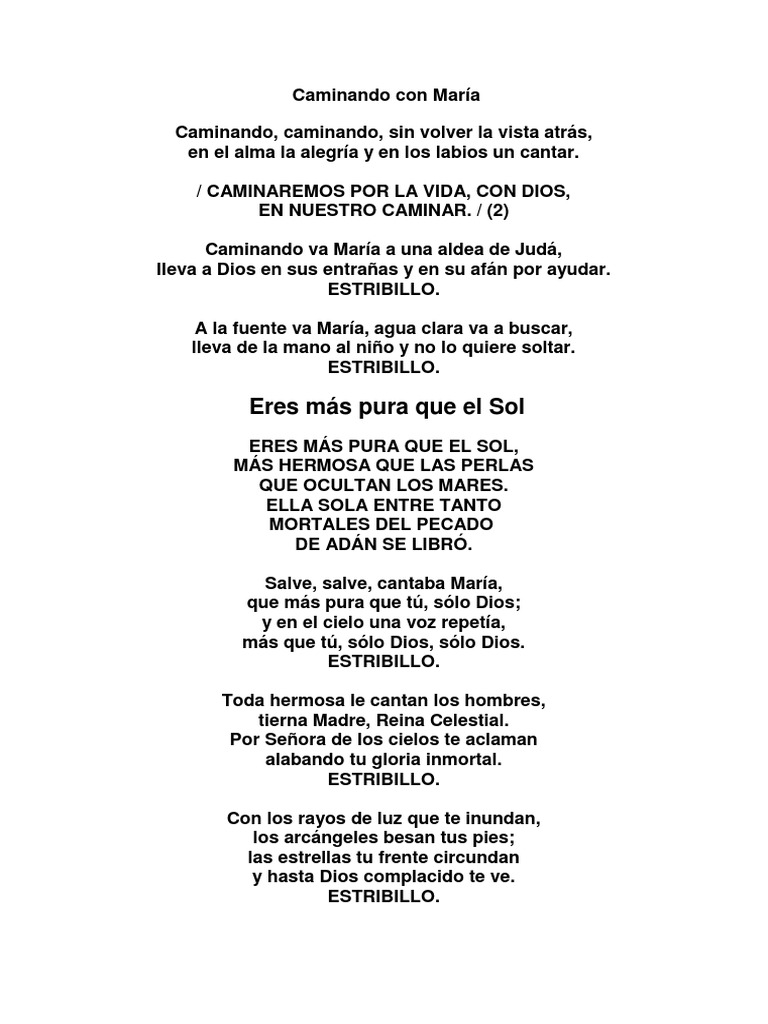 Caminando Con María | PDF | María, madre de Jesús