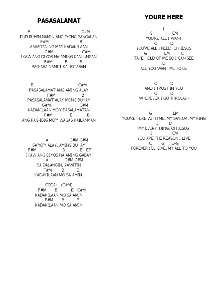 Sunday Line Up | PDF | Jesus