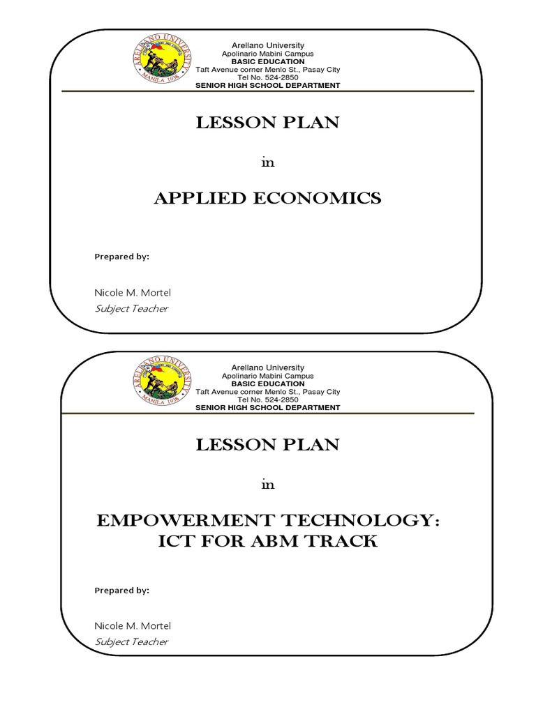 Lesson Plan Cover | PDF