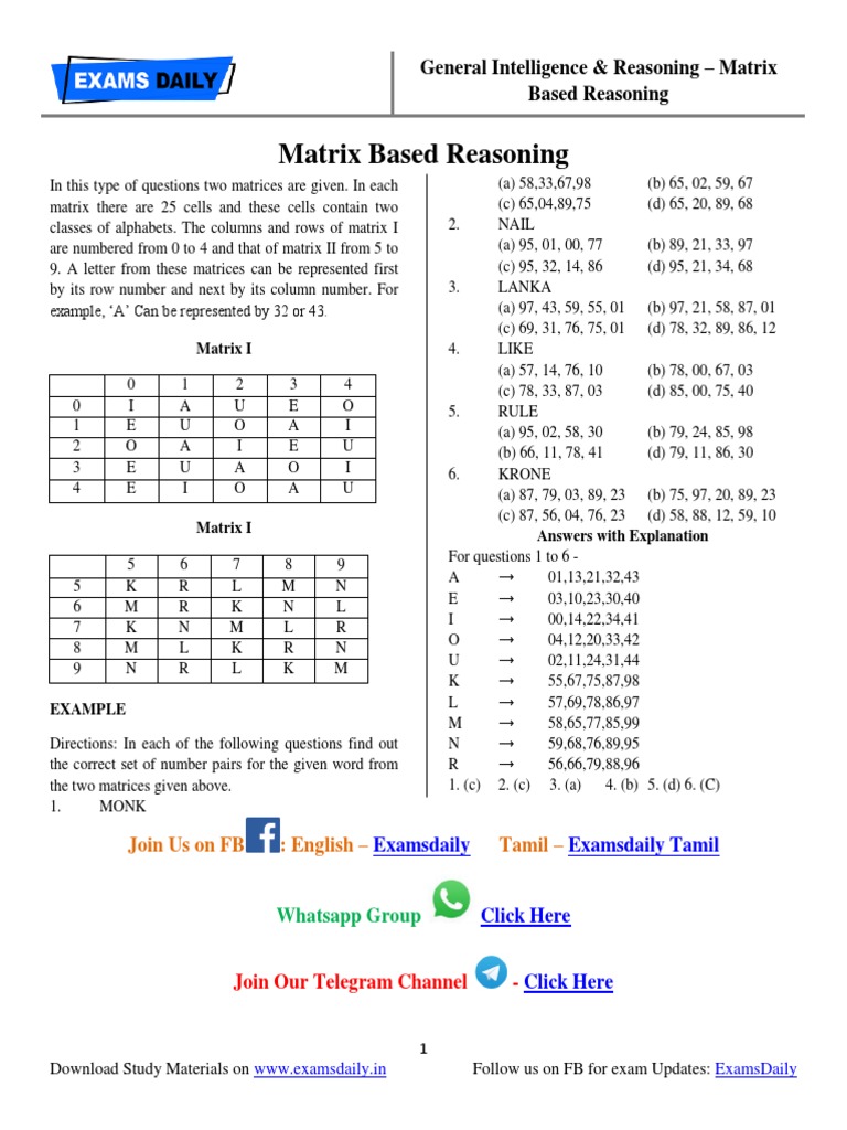 Matrix Based Reasonings | PDF | Matrix (Mathematics) | Operator Theory