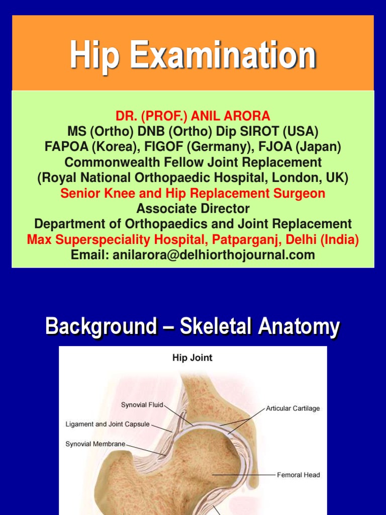 2 Hip Examination - How To Examine Hip DR Prof Anil Arora | PDF ...