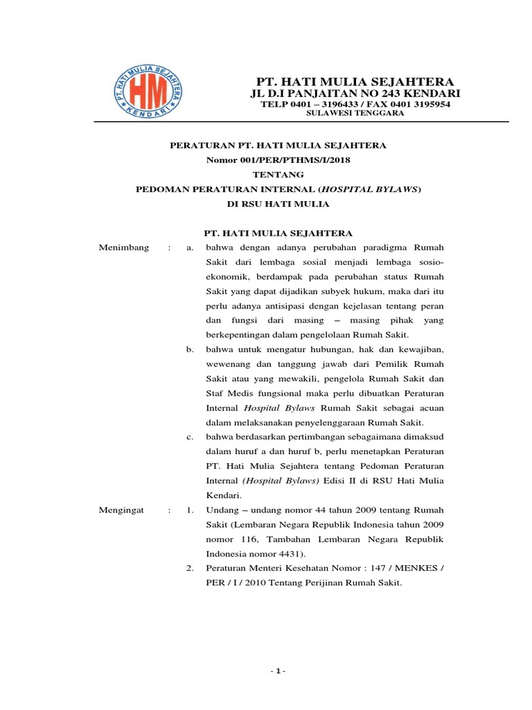 SK HBL 2018 | PDF | Hukum