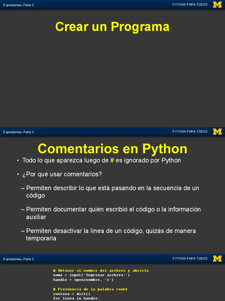 Comentarios Python | PDF | Python (lenguaje de programación ...