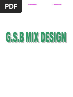 GSB Methodology & Mix-Design Data | PDF | Concrete | Economic Sectors