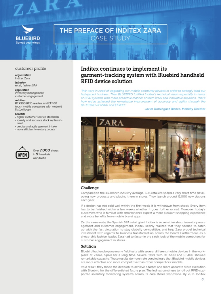 (Case Study) Zara Bluebird EF400 - RFR900 | PDF | Radio Frequency ...